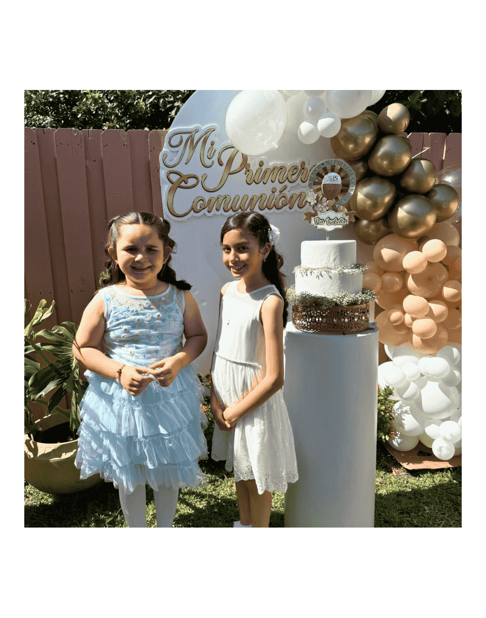 Cake Topper Primera Comunión Personalizado | Diseño 3D Giratorio
