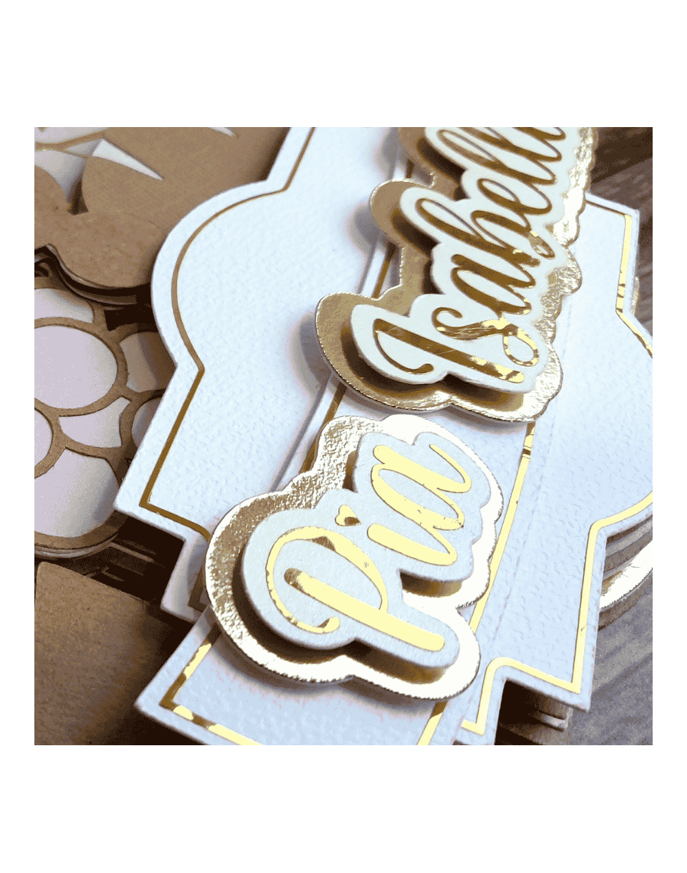Cake Topper Primera Comunión Personalizado | Diseño 3D Giratorio