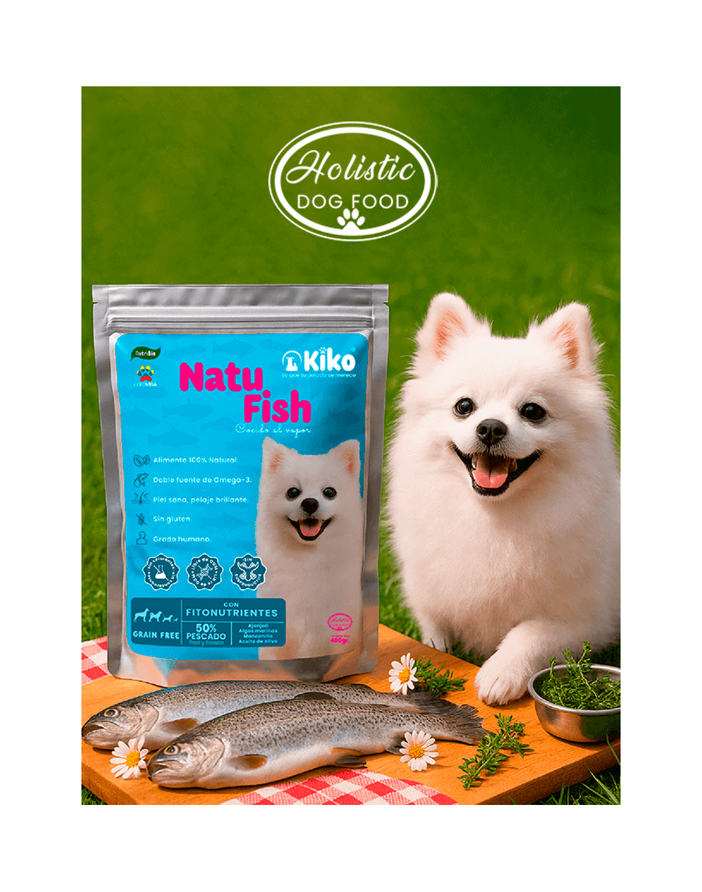 NATU FISH - Alimento Natural para Perros de todos los tamaños y edades
