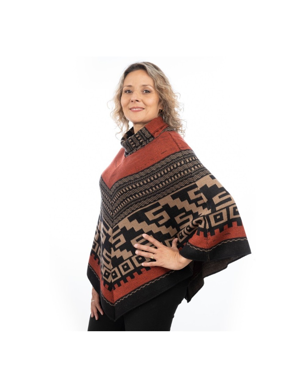 Ruana con diseño para mujer