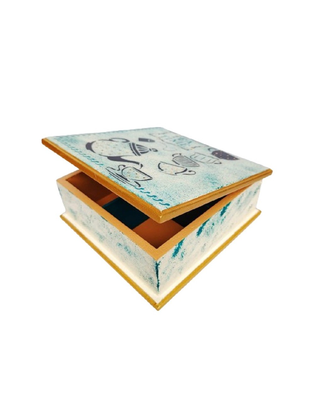 Caja cuatro divisiones tea time