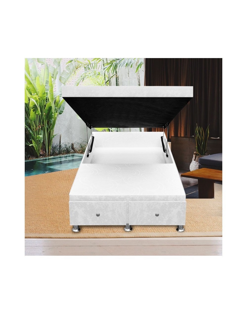 Cama Baúl Con Cajones