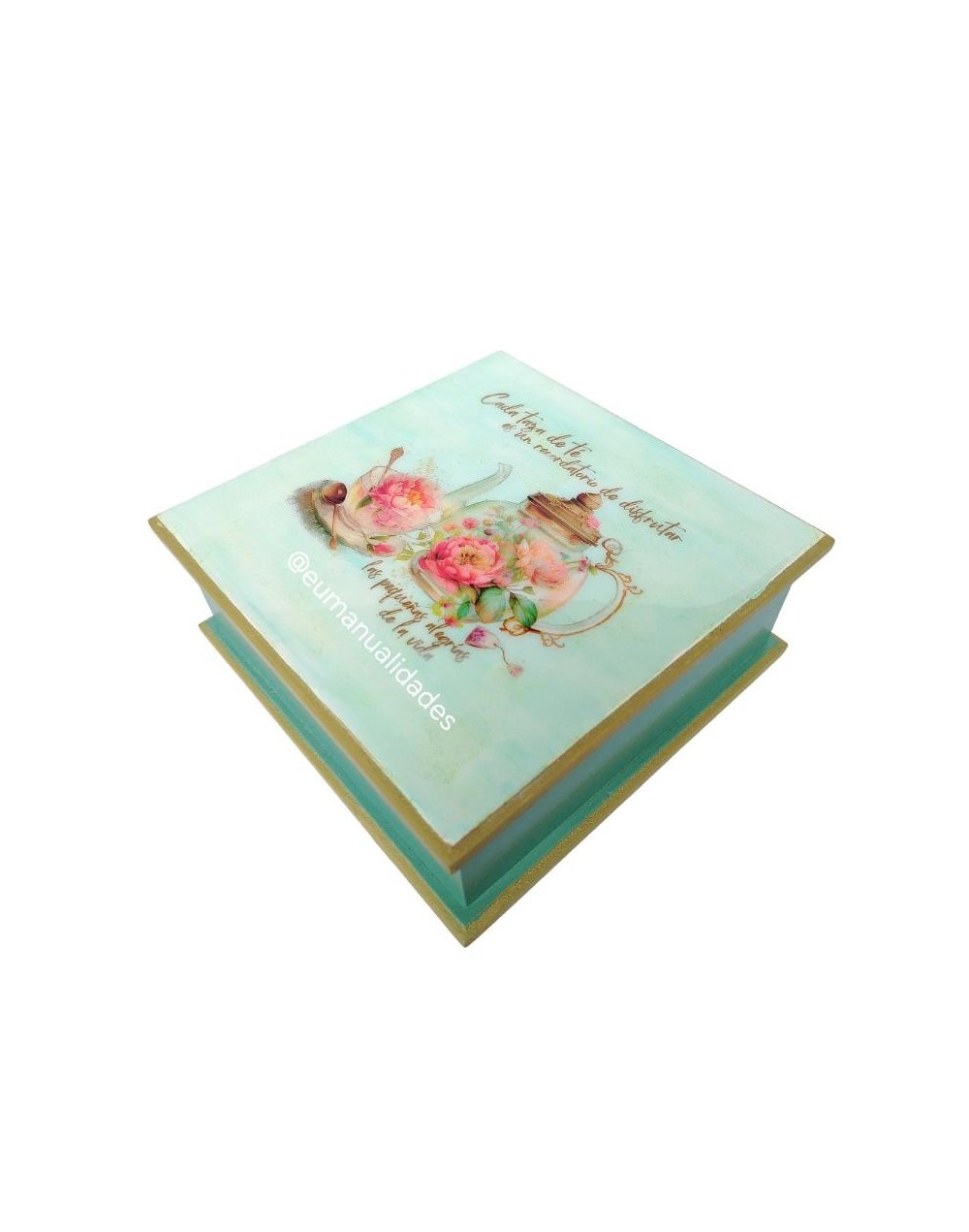 Caja cuatro divisiones tetera cristal